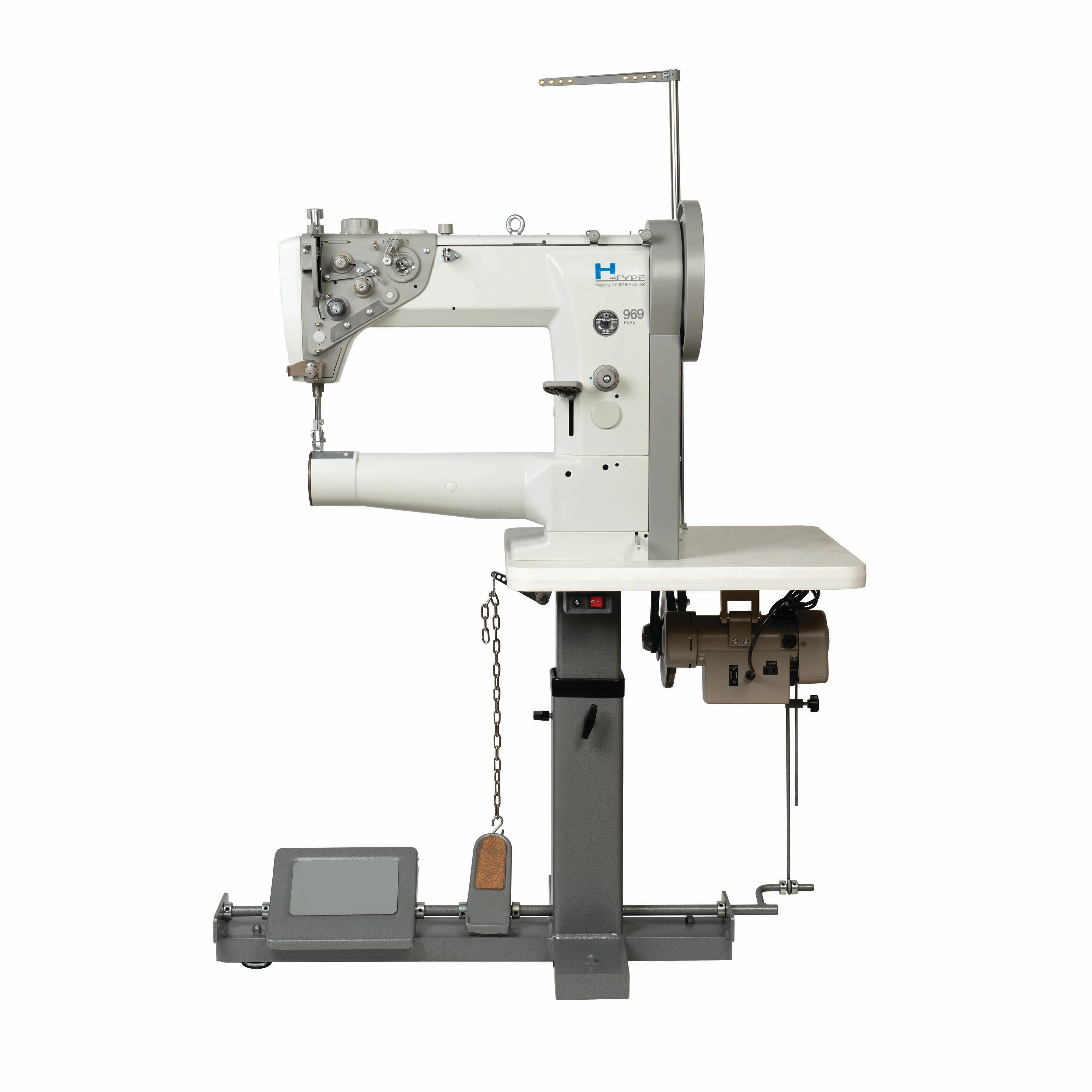 Adler 969 Pure Leather Sewing Machine, Complete With Stand And Servo ...